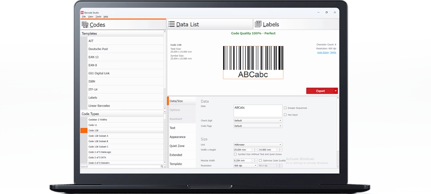 Barcode Maker Software: Barcode Studio Creates Barcodes as EPS, PDF ...