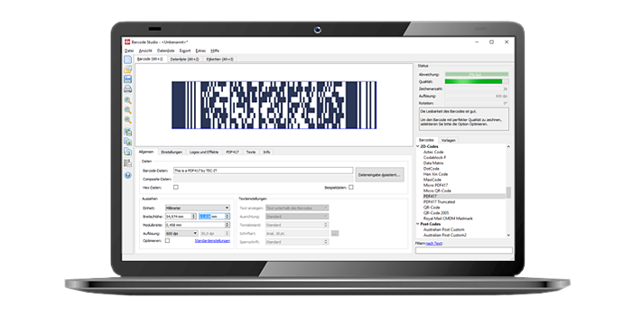 PDF417 Barcode Generator Software, 2D Barcode Generator SDK